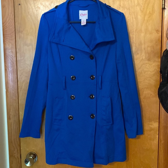 Candie's | Jackets & Coats | Y2k Vintage Candies Pea Coat Royal Blue ...